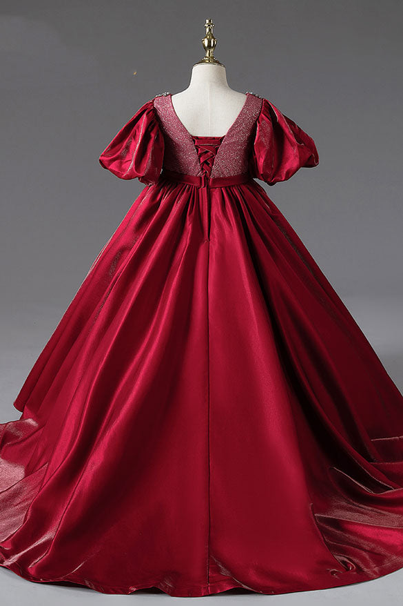 Red Girls Princess Ball Gown Dress CL2003 – JoJo Shop